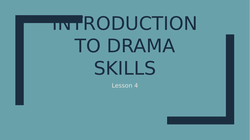 Year 7 Introduction to drama | Teaching Resources