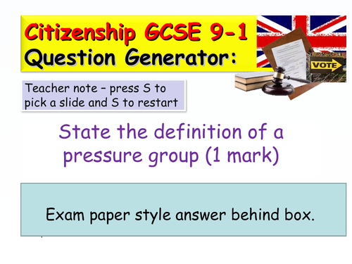 GCSE Citizenship Revision | Teaching Resources