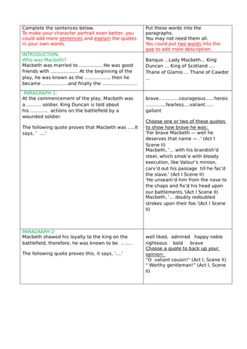 Macbeth resources | Teaching Resources
