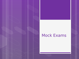 Mock Exam Assembly | Teaching Resources
