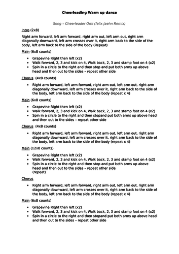 Complete Cheerleading Resource | Teaching Resources