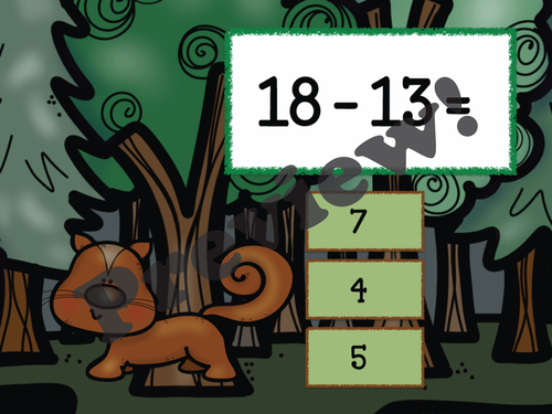Interactive Subtraction Games for Google Slides / Adobe Reader-Outdoor ...