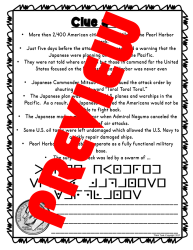 Pearl Harbor Escape Room - No Prep! | Teaching Resources