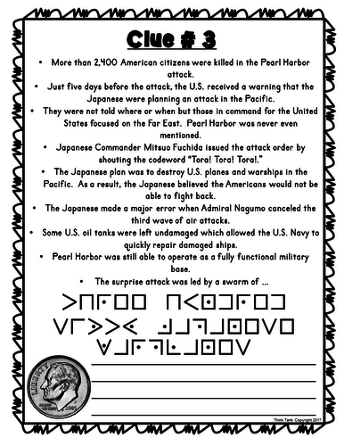 Pearl Harbor Escape Room - No Prep! | Teaching Resources