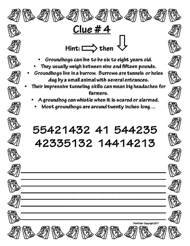 Groundhog Day Escape Room - U.S. celebration - No Prep! | Teaching ...