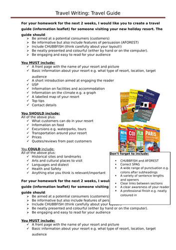 Travel Writing: Year 8 Scheme of Work | Teaching Resources
