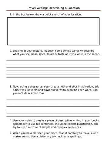 Travel Writing: Year 8 Scheme of Work | Teaching Resources