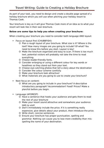 Travel Writing: Year 8 Scheme of Work | Teaching Resources