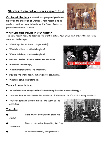 The English Civil War Lesson 4 - The execution of Charles I | Teaching ...