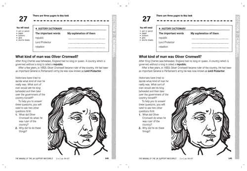 The English Civil War Lesson 5 - Cromwell: Hero or Villain? | Teaching ...