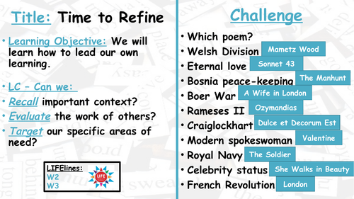 WJEC EDUQAS Poetry Anthology Scheme of Work | Teaching Resources WJEC EDUQAS Poetry Anthology Scheme of Work | Teaching Resources