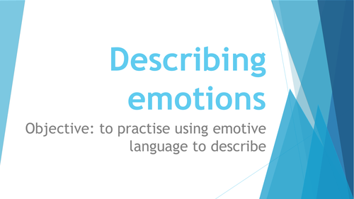 Describing emotions | Teaching Resources