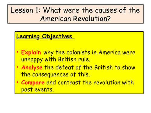 The American Civil War - Lesson 1 | Teaching Resources
