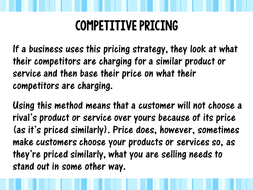 Pricing Strategies Lesson - Business Studies - FULLY Resourced ...