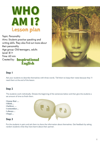 Who am I | Teaching Resources
