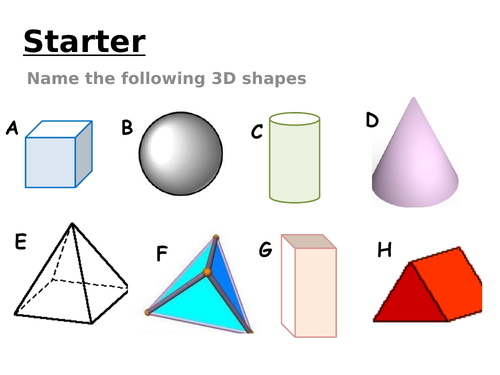 KS3/GCSE Maths Powerpoint of Recognise and Draw nets of 3-D shapes ...