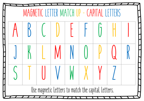 Magnetic Letter Match Up | Teaching Resources