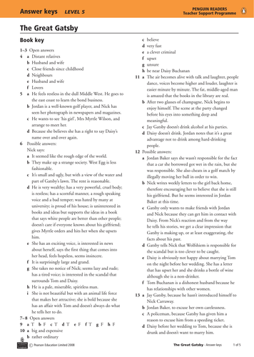 resources to go with The Great Gatsby lesson pack | Teaching Resources