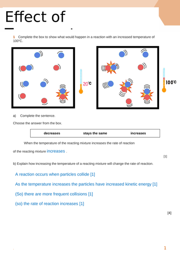 C8.3 The Effect of Temperature | Teaching Resources