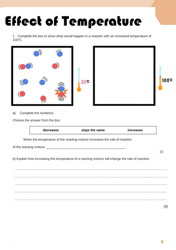 C8.3 The Effect of Temperature | Teaching Resources