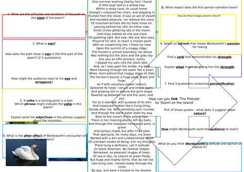 Power and Conflict Poetry AQA: analysis worksheets | Teaching Resources