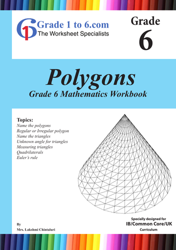 Polygons Grade 6 Maths Workbook from BeeOne Books | Teaching Resources