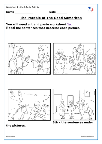 The Good Samaritan Parable, Presentation, Lesson Plan, Worksheets ...
