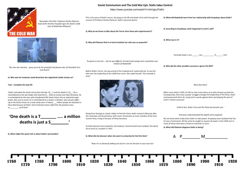 BBC History File—Soviet Communism and The Cold War Ep3. Stalin takes ...