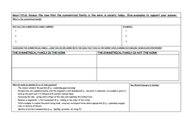Sociology- Gender roles and Symmetrical family | Teaching Resources