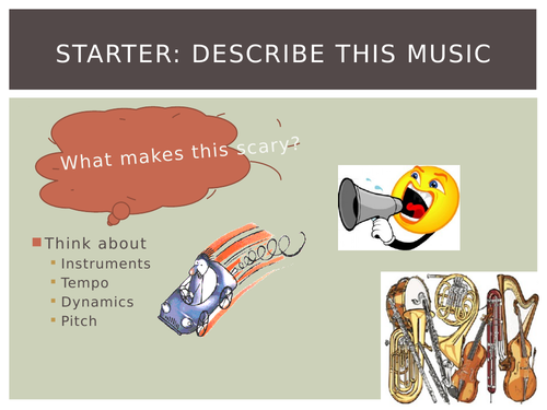 Scary Music Composition Scheme of Work | Teaching Resources