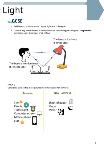 Light | Teaching Resources