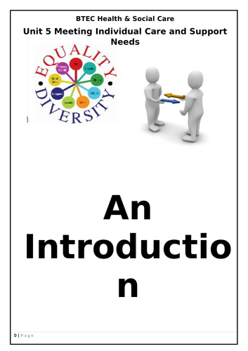 BTEC Level 3 Health and Social Care Unit 5 Meeting Individual Care and ...