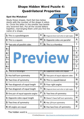 Shape Worksheets KS2 | Teaching Resources