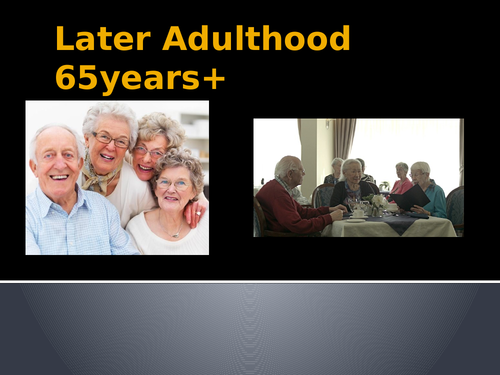 Health and Social Care- Later Adulthood | Teaching Resources