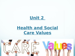 Health and Social Care- Care Values | Teaching Resources