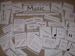 Music display pack- instruments, orchestra, notes | Teaching Resources