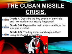 The Cuban Missile Crisis. GCSE Cold War and Superpower relations ...