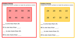 One More and One Less, Spring Block 2, Year 1 | Teaching Resources