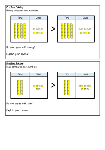 Compare Objects within 50, Spring Block 2, Year 1 | Teaching Resources Compare Objects within 50, Spring Block 2, Year 1 | Teaching Resources