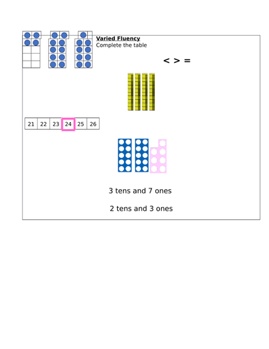 Compare Objects within 50, Spring Block 2, Year 1 | Teaching Resources Compare Objects within 50, Spring Block 2, Year 1 | Teaching Resources