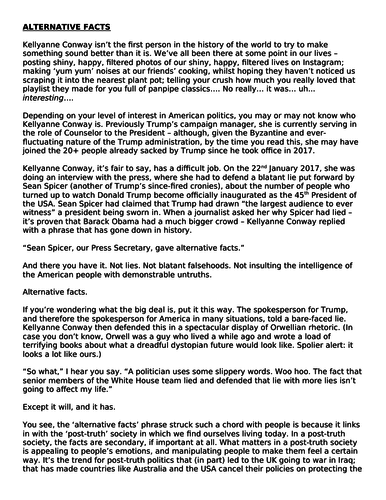 Fake News Media Literacy | Teaching Resources