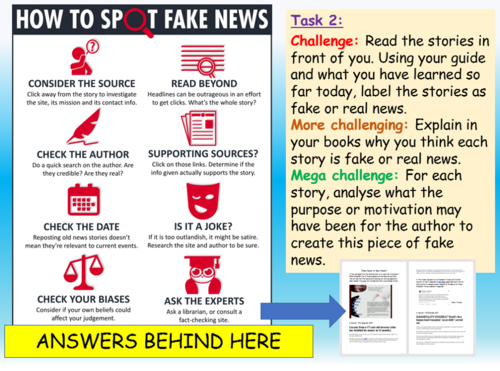 Fake News Media Literacy | Teaching Resources