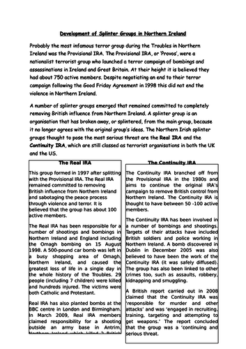 L7- Good Friday Agreement | Teaching Resources