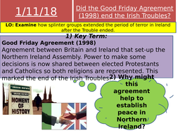 L7- Good Friday Agreement | Teaching Resources