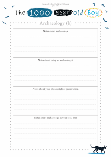Ross Welford - The 1,000 Year Old Boy: Archaeology | Teaching Resources