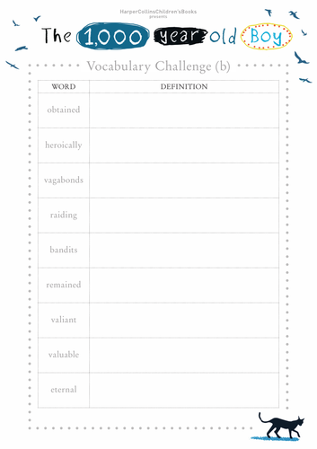 Ross Welford - The 1,000 Year Old Boy: The Vocabulary Challenge ...