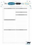 Ross Welford - The 1,000 Year Old Boy: Character Profile | Teaching ...