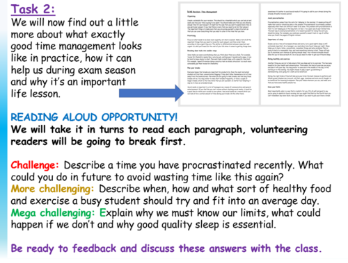 Time Management PSHE | Teaching Resources