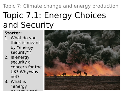 IB ESS Topic 7.1 and 7.2 Climate Change and Energy Resources | Teaching ...
