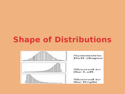 Describing the Shape of a Distribution | Teaching Resources
